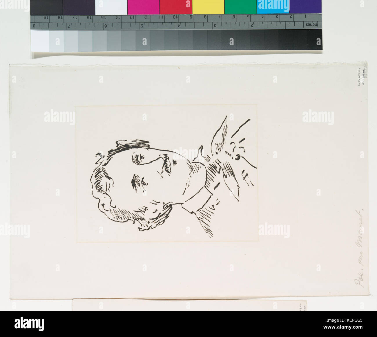This image presents a portrayal of Edgar Allan Poe, the famous American ...