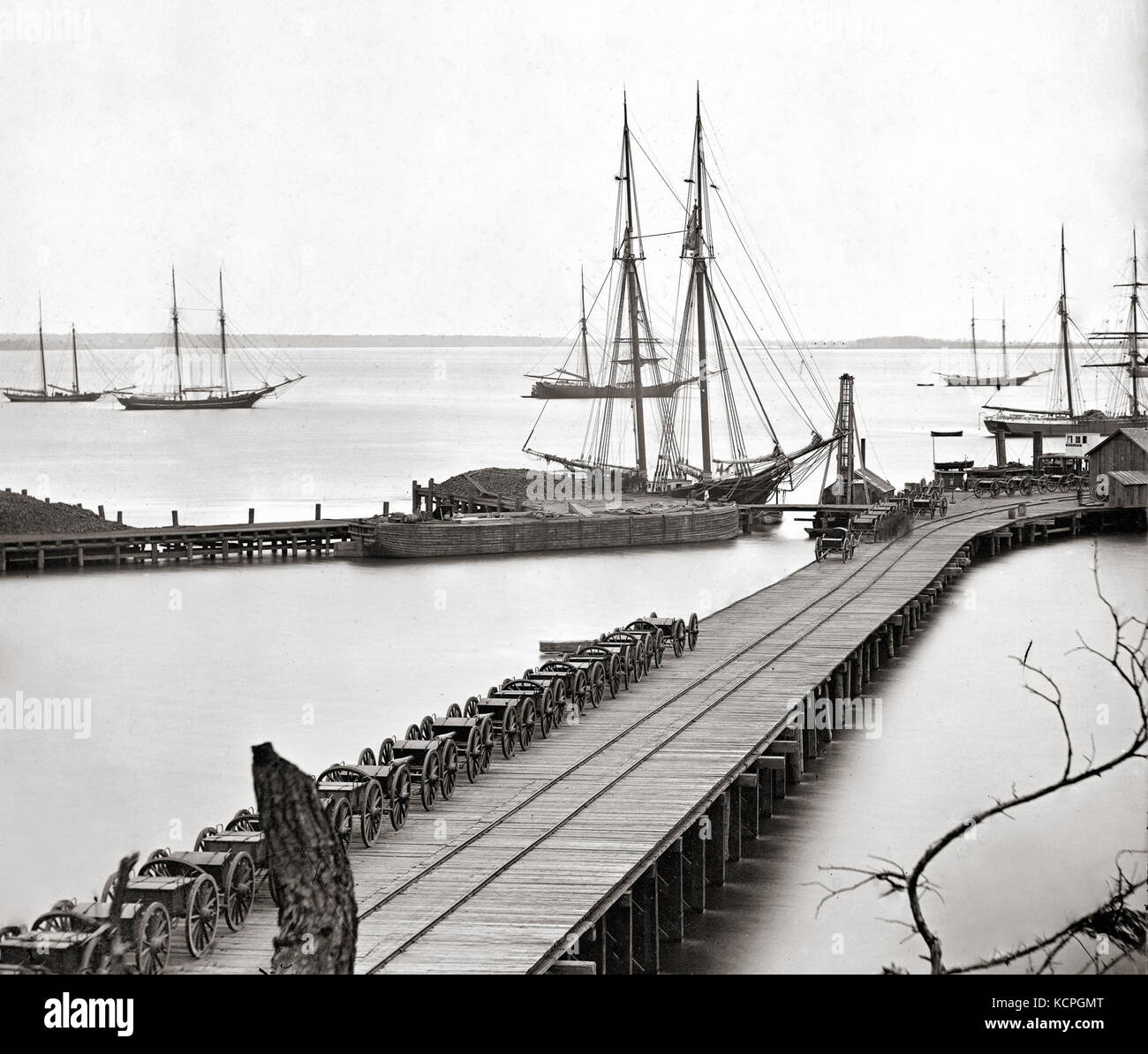 City Point, Virginia during the Civil War Stock Photo - Alamy