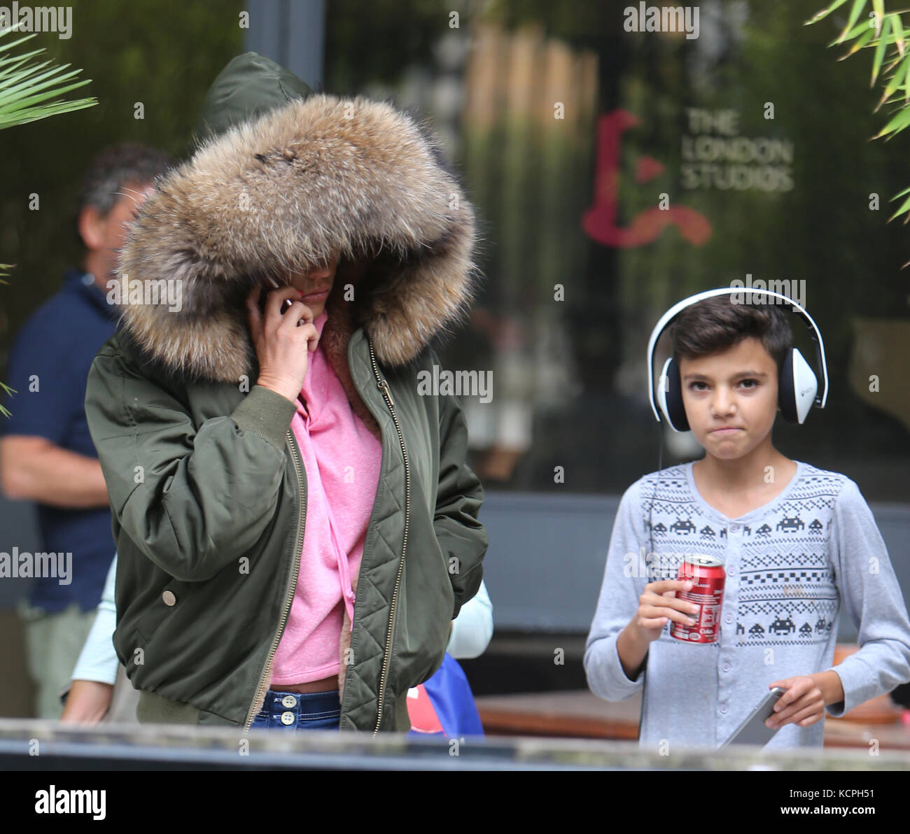 Katie Price leaving ITV Studios with her mum and son Junior Featuring ...