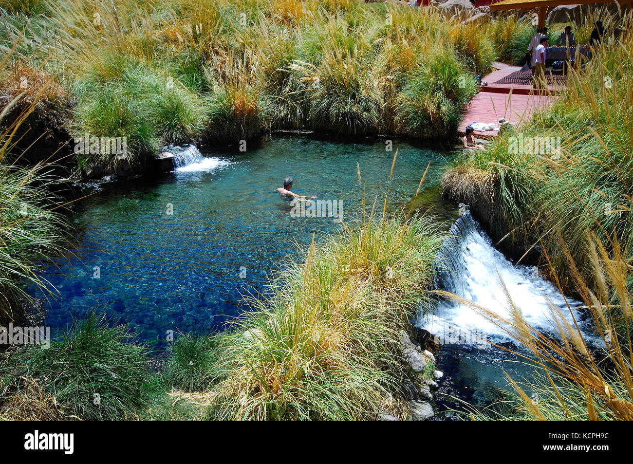 Chile Atacama desert-Puritama Thermes- A serie of natural pools ...