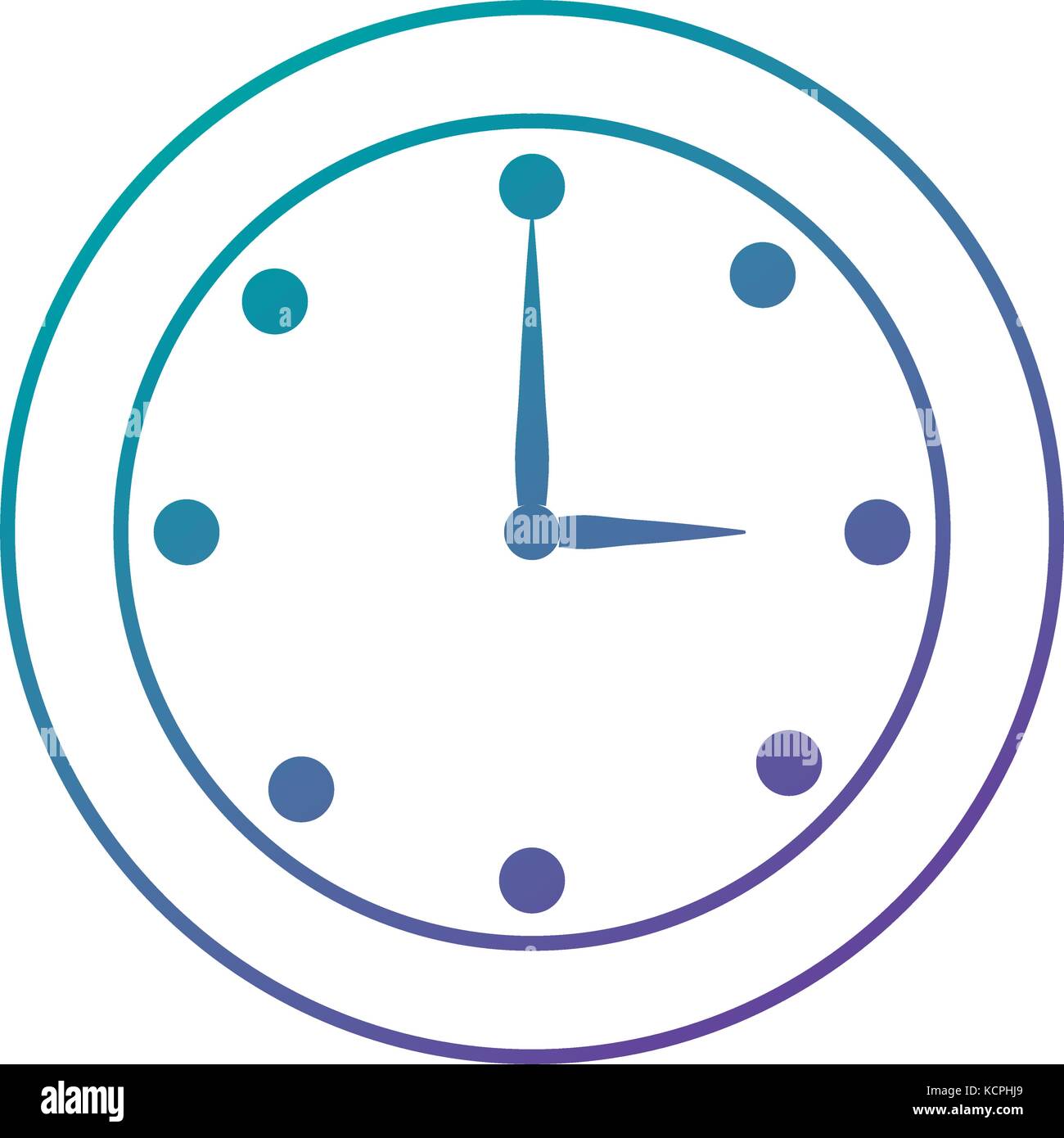 time clock isolated icon Stock Vector Image & Art - Alamy