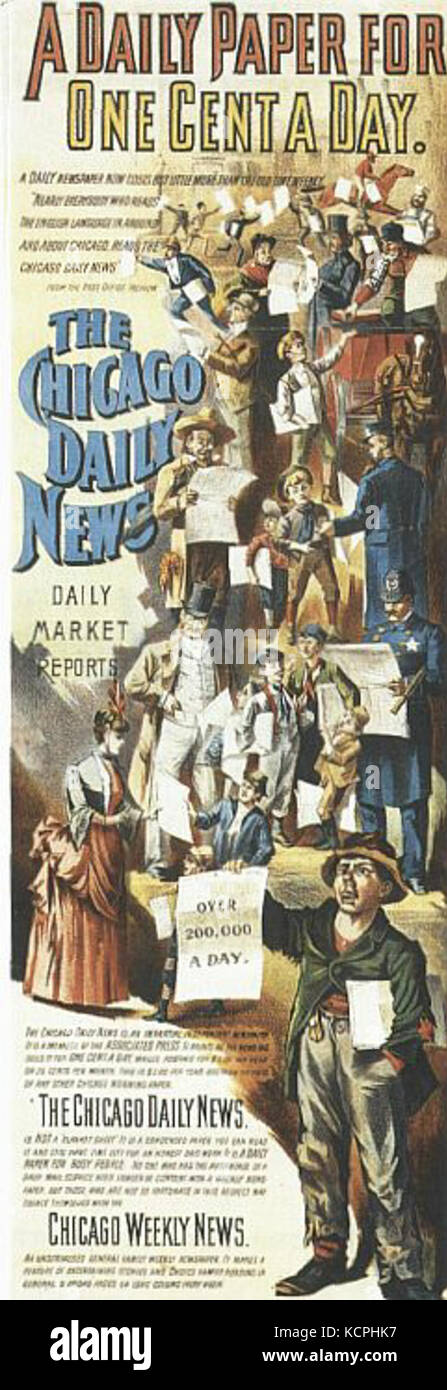 Chicago Daily News 1901 Stock Photo - Alamy