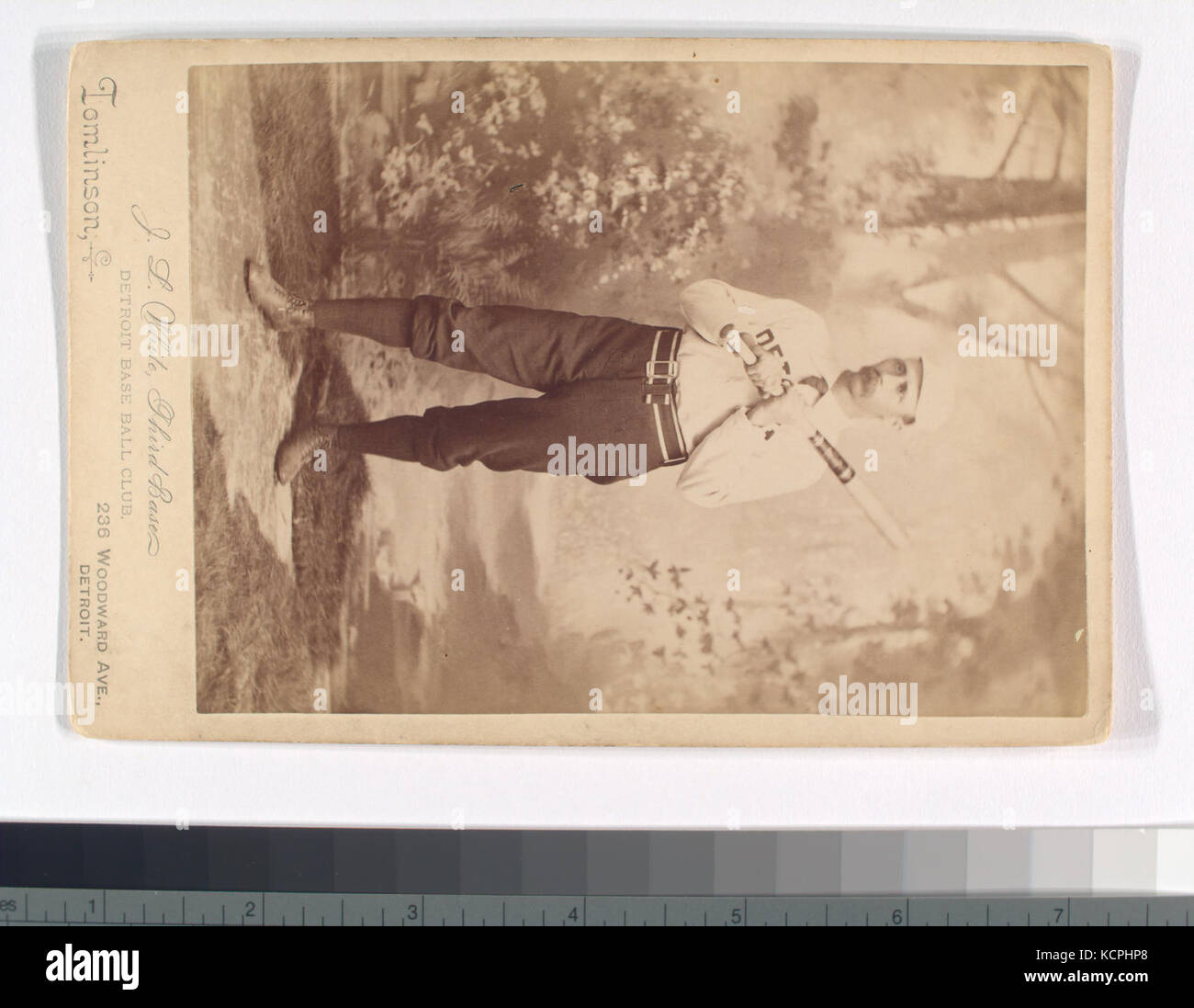 Deacon White, Detroit Wolverines, 3rd base, 1888 (NYPL b13537024 55793 ...