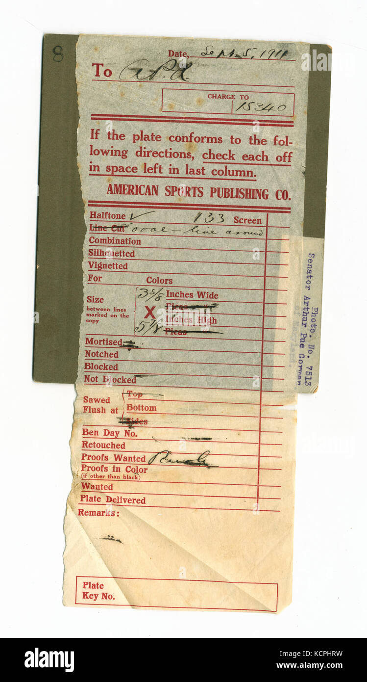 Gorman, Senator Arthur Pue, Sept. 5, 1911 (NYPL b13537024 56372 Stock ...