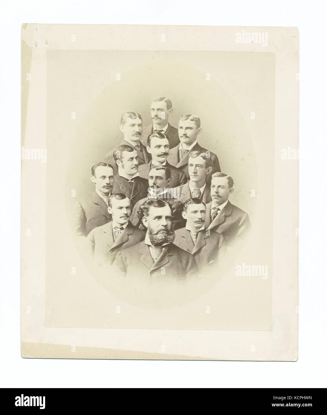 A photograph of several individuals in Boston, taken in 1879. The image ...