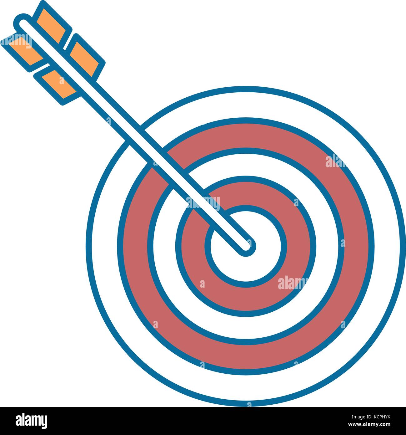 target with arrow icon Stock Vector Image & Art - Alamy
