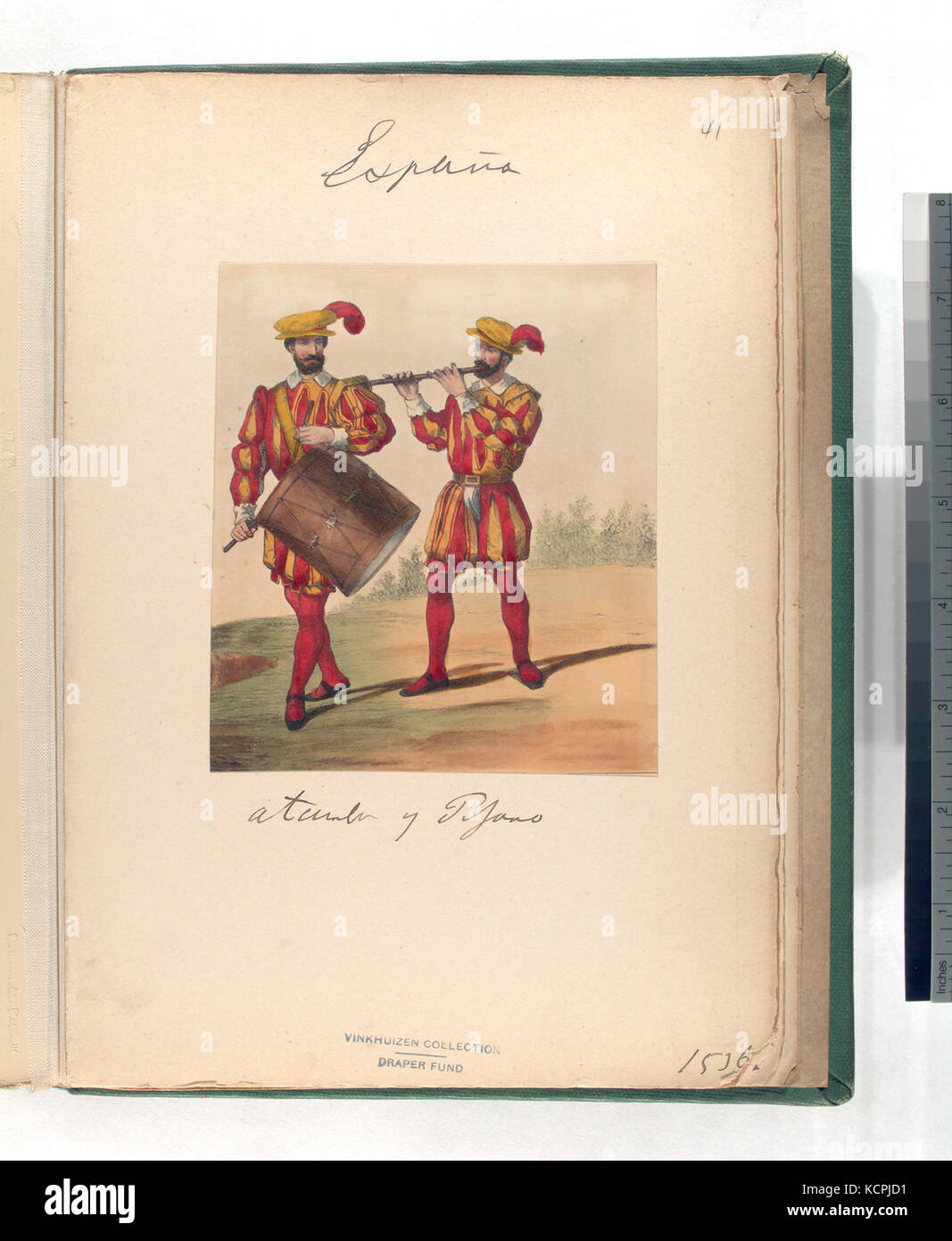 Atambor y Pifaro. 1536 (NYPL b14896507 87459 Stock Photo - Alamy
