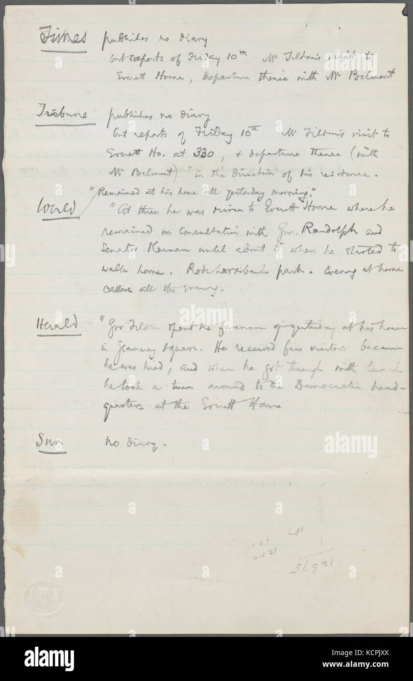 General files (NYPL b11652246 5022450 Stock Photo - Alamy