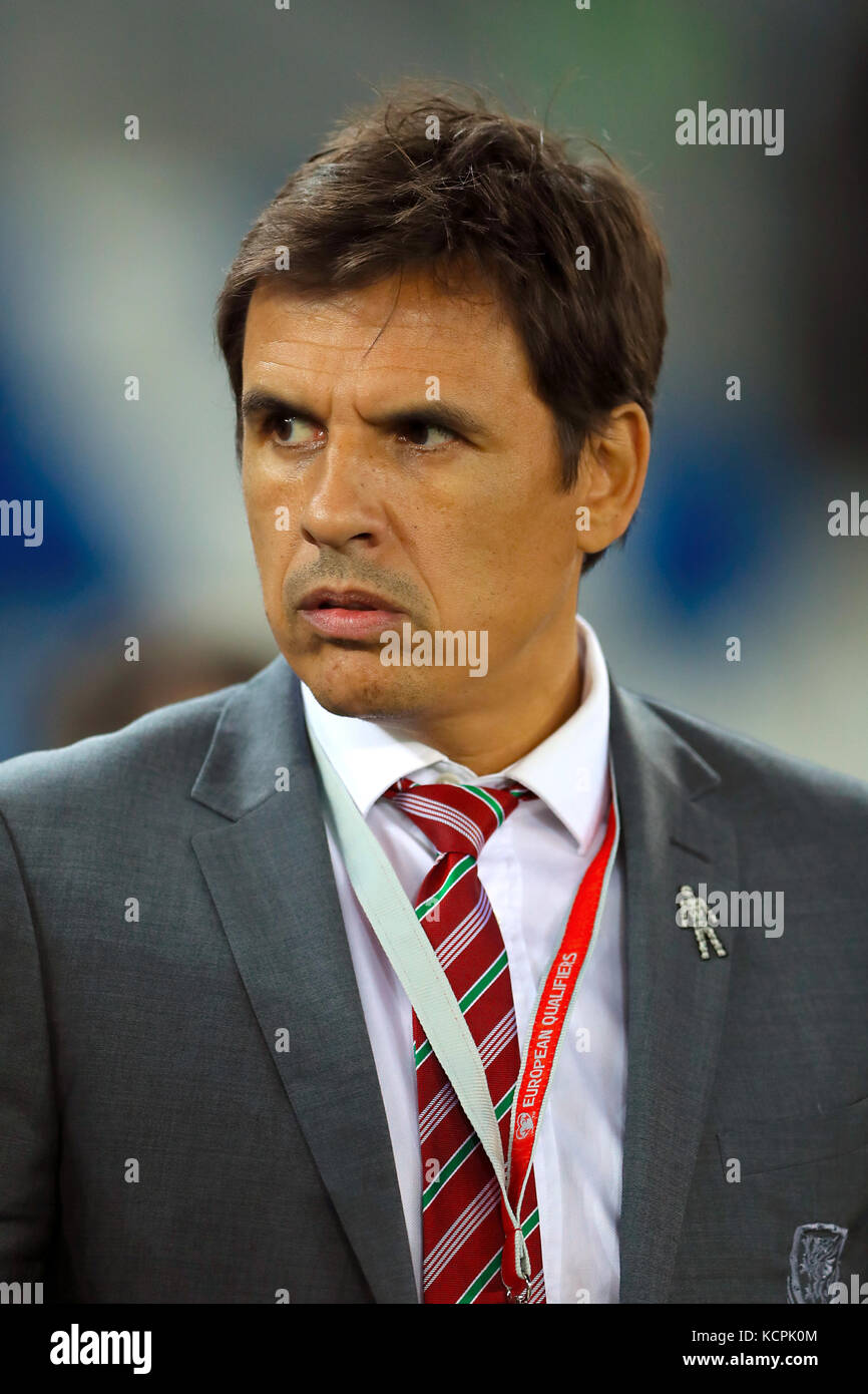 Wales Manager Chris Coleman ahead of the 2018 FIFA World Cup Qualifying ...