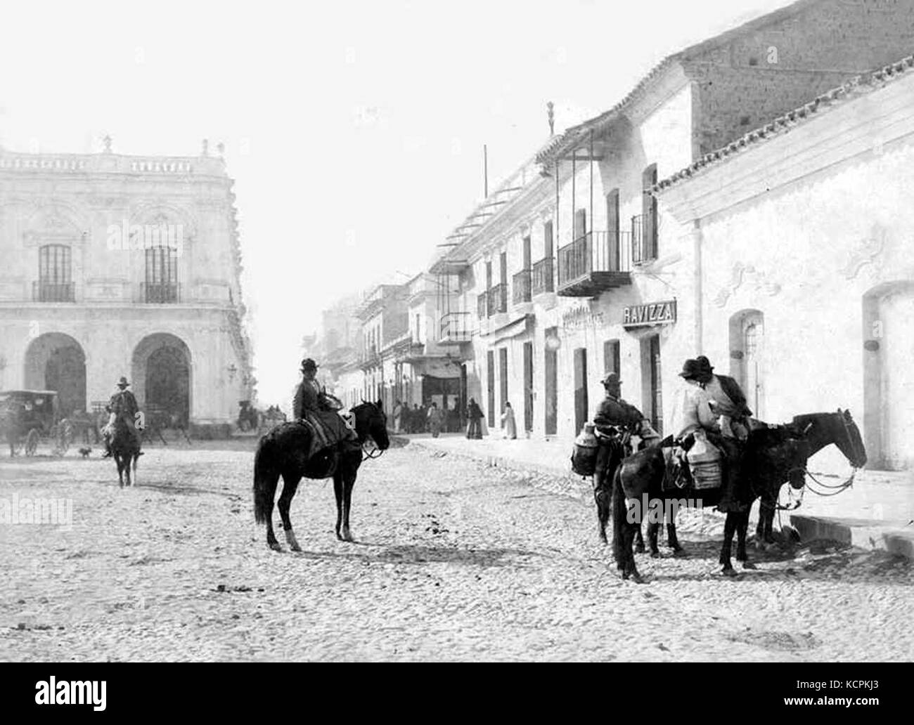 Calle Caseros, Salta. S XIX Stock Photo - Alamy
