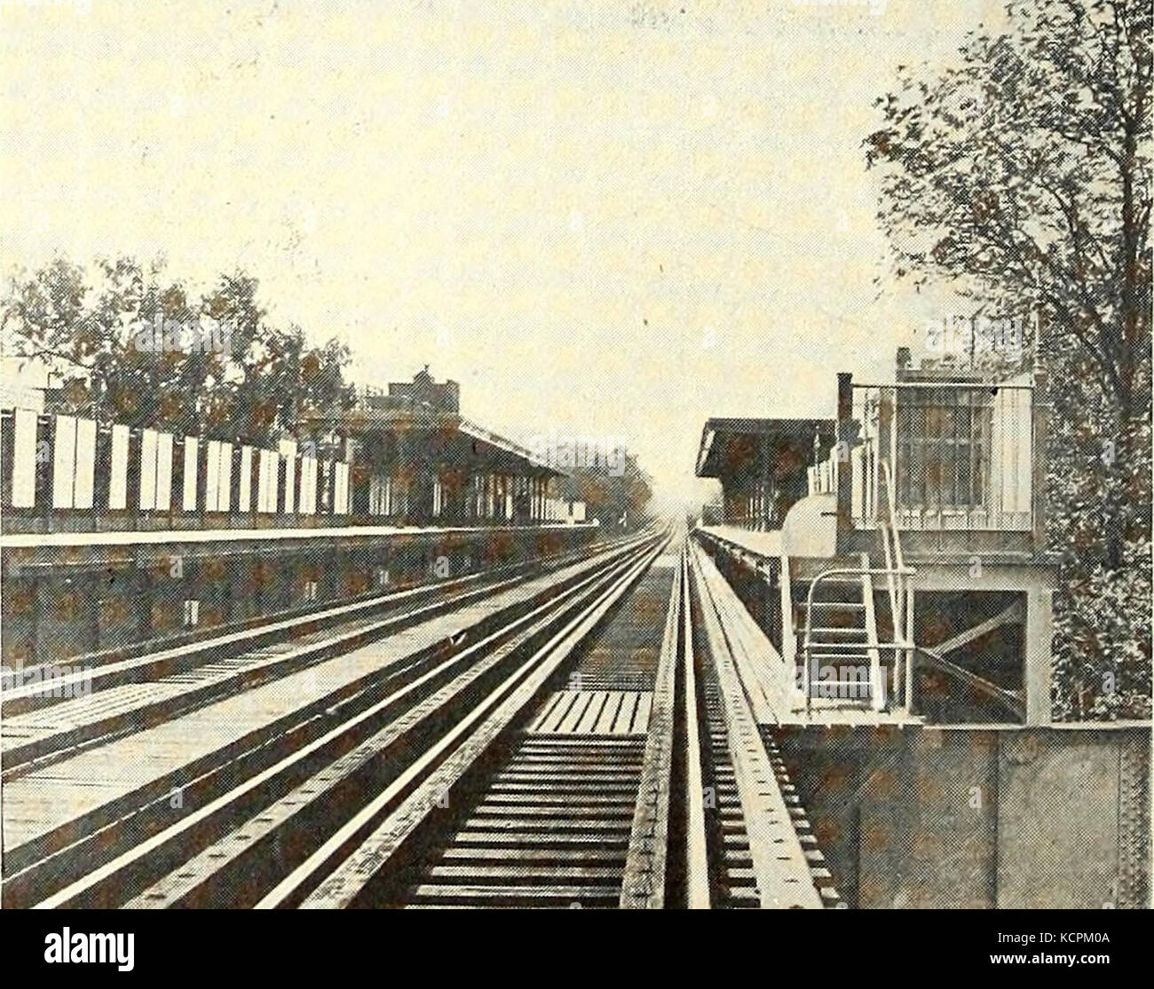 Green Street station at track level, 1912 Stock Photo - Alamy