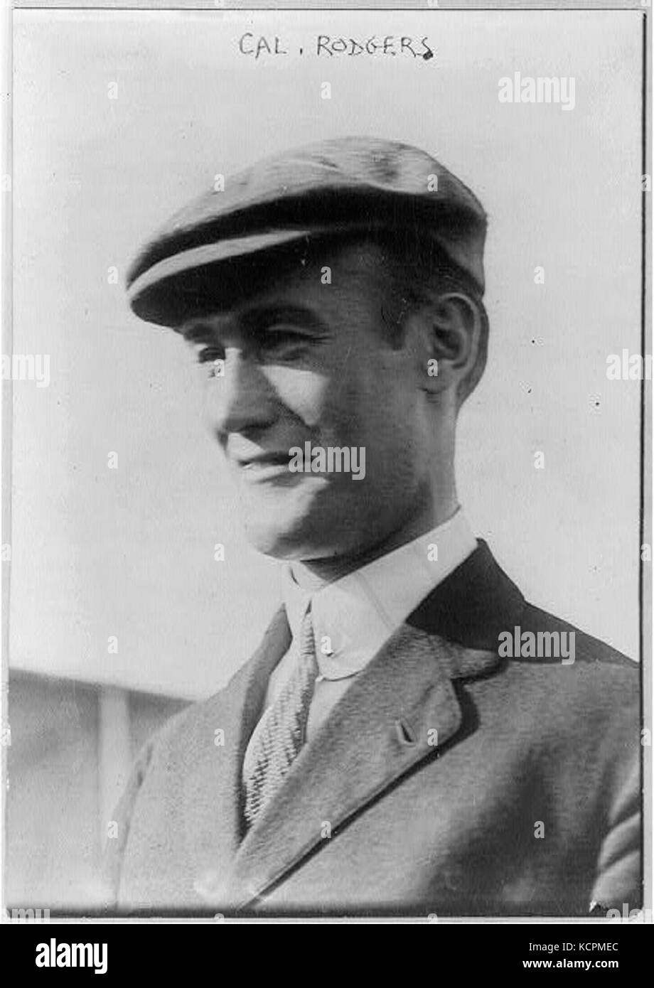 Cal Rodgers, head and shoulders, facing left Stock Photo - Alamy