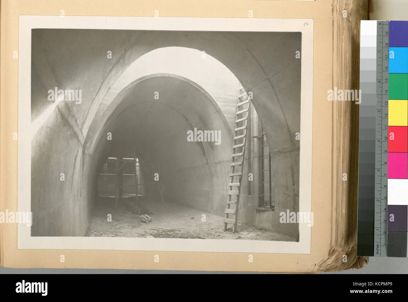 Boat holes. Wallkill North cut and cover. Interior view of aqueduct and ...