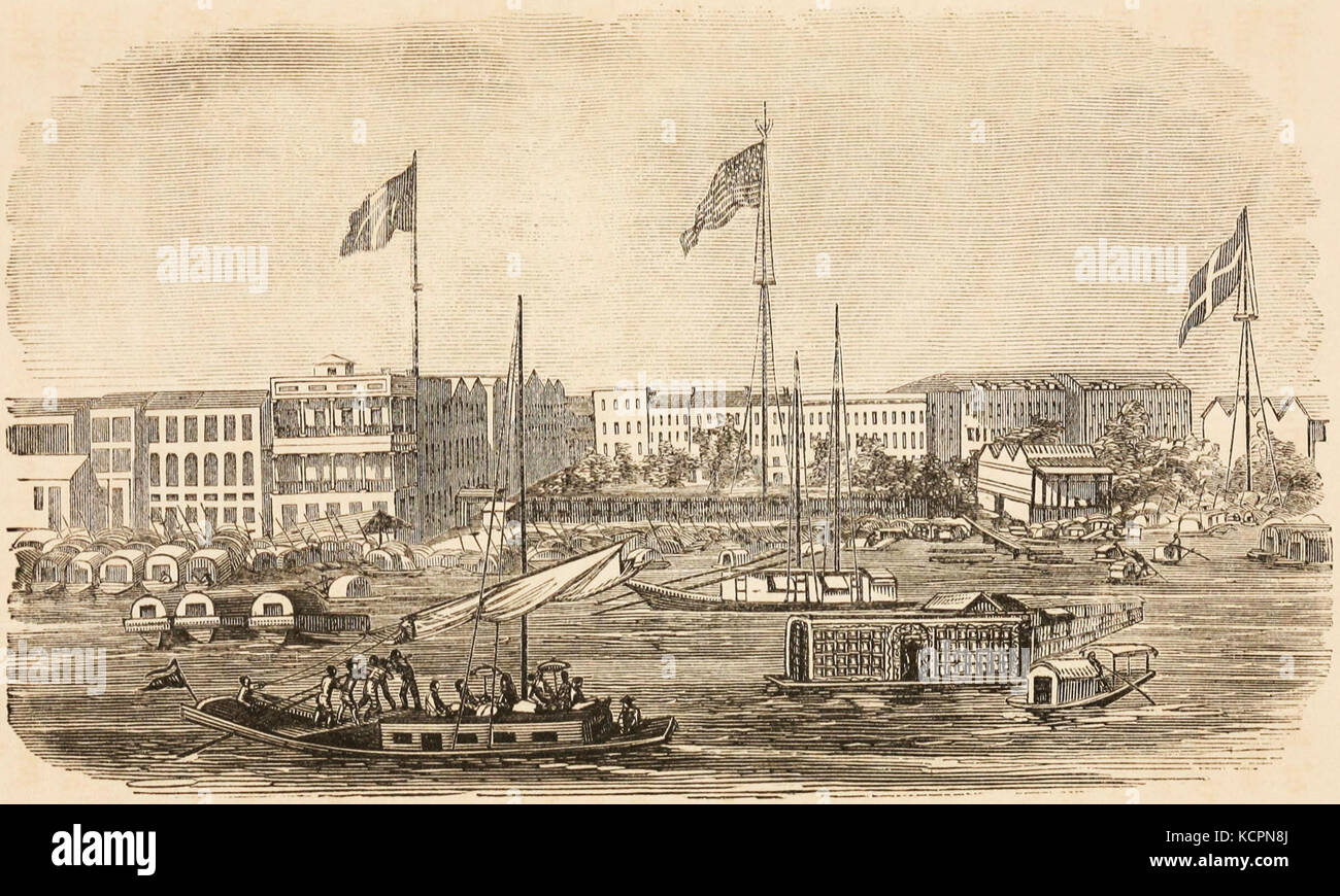 Canton Foreign Settlement Stock Photo - Alamy