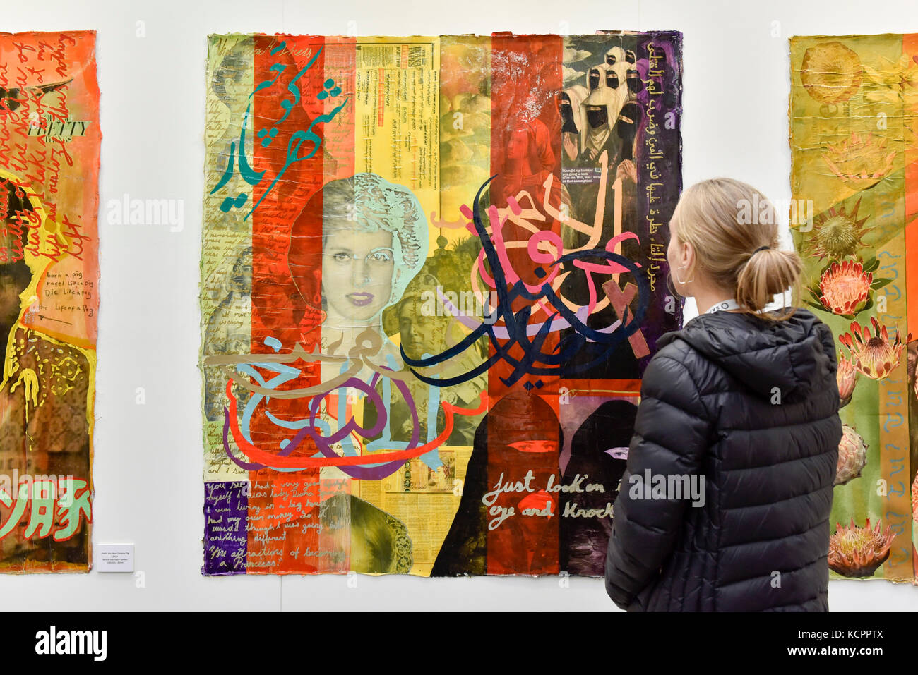 London, UK. 6th Oct, 2017. A woman views "Misunderstood Princess I ...