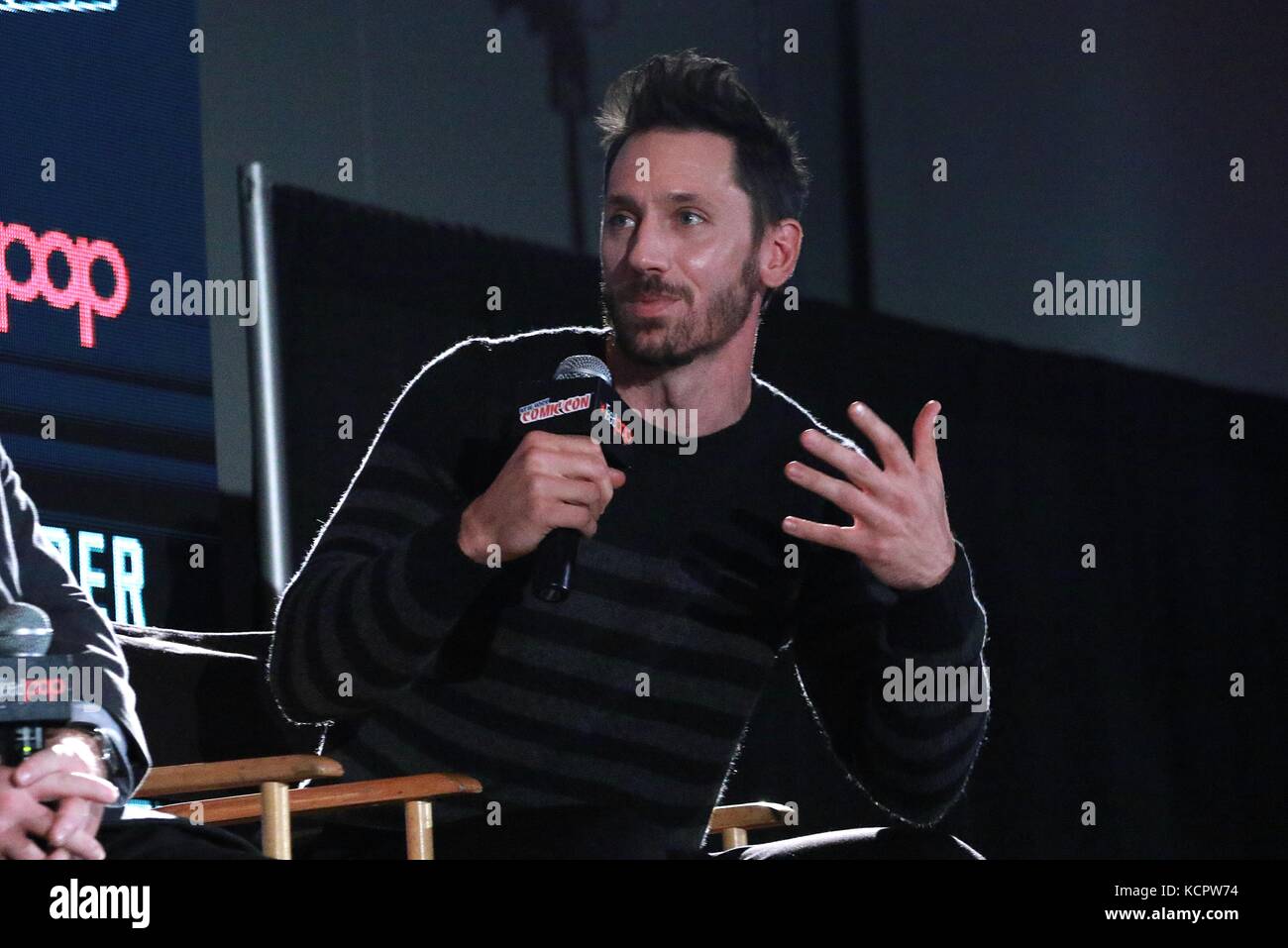 New York, NY, USA. 6th Oct, 2017. Derek Wilson speaks at Hulu's Future ...