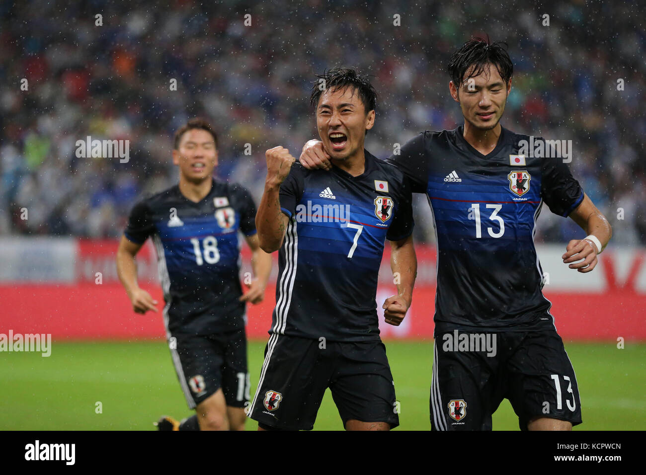 Toyota Stadium, Aichi, Japan. 6th Oct, 2017. Japan team group (JPN ...