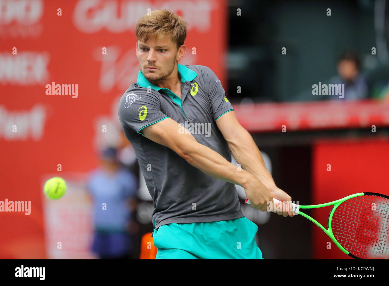 Ariake Coliseum, Tokyo, Japan. 6th Oct, 2017. David Goffin (BEL ...