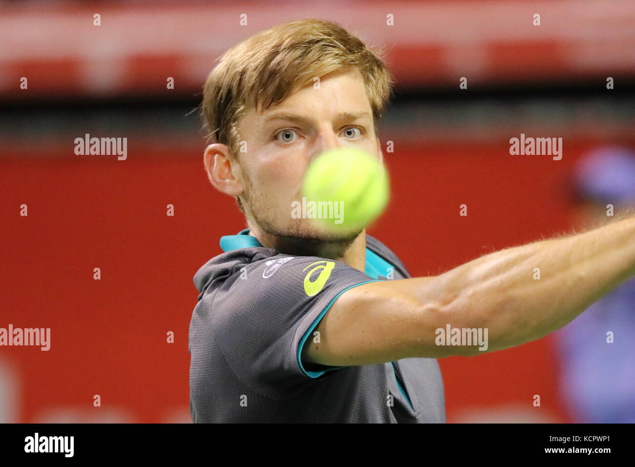 Ariake Coliseum, Tokyo, Japan. 6th Oct, 2017. David Goffin (BEL ...