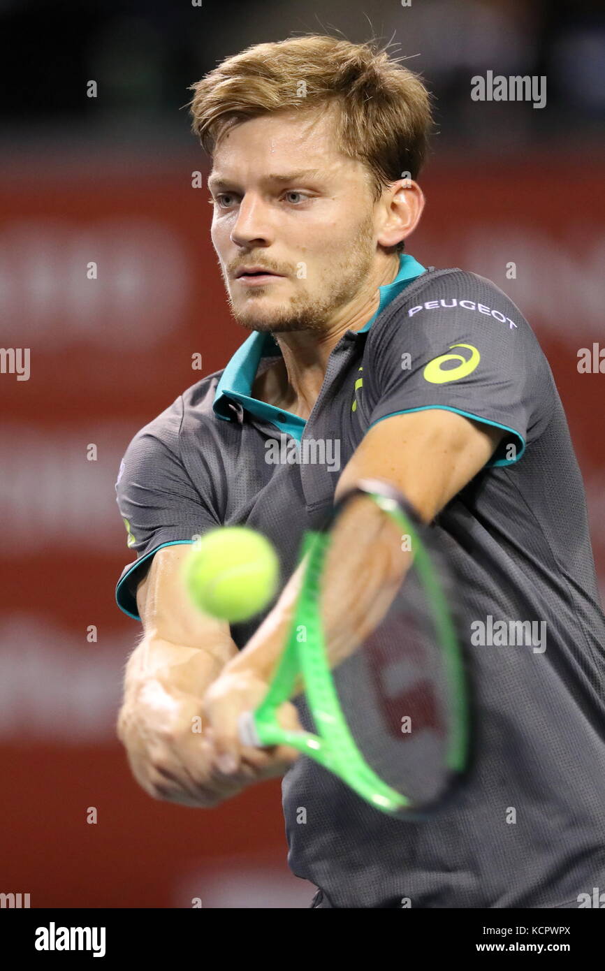 Ariake Coliseum, Tokyo, Japan. 6th Oct, 2017. David Goffin (BEL ...