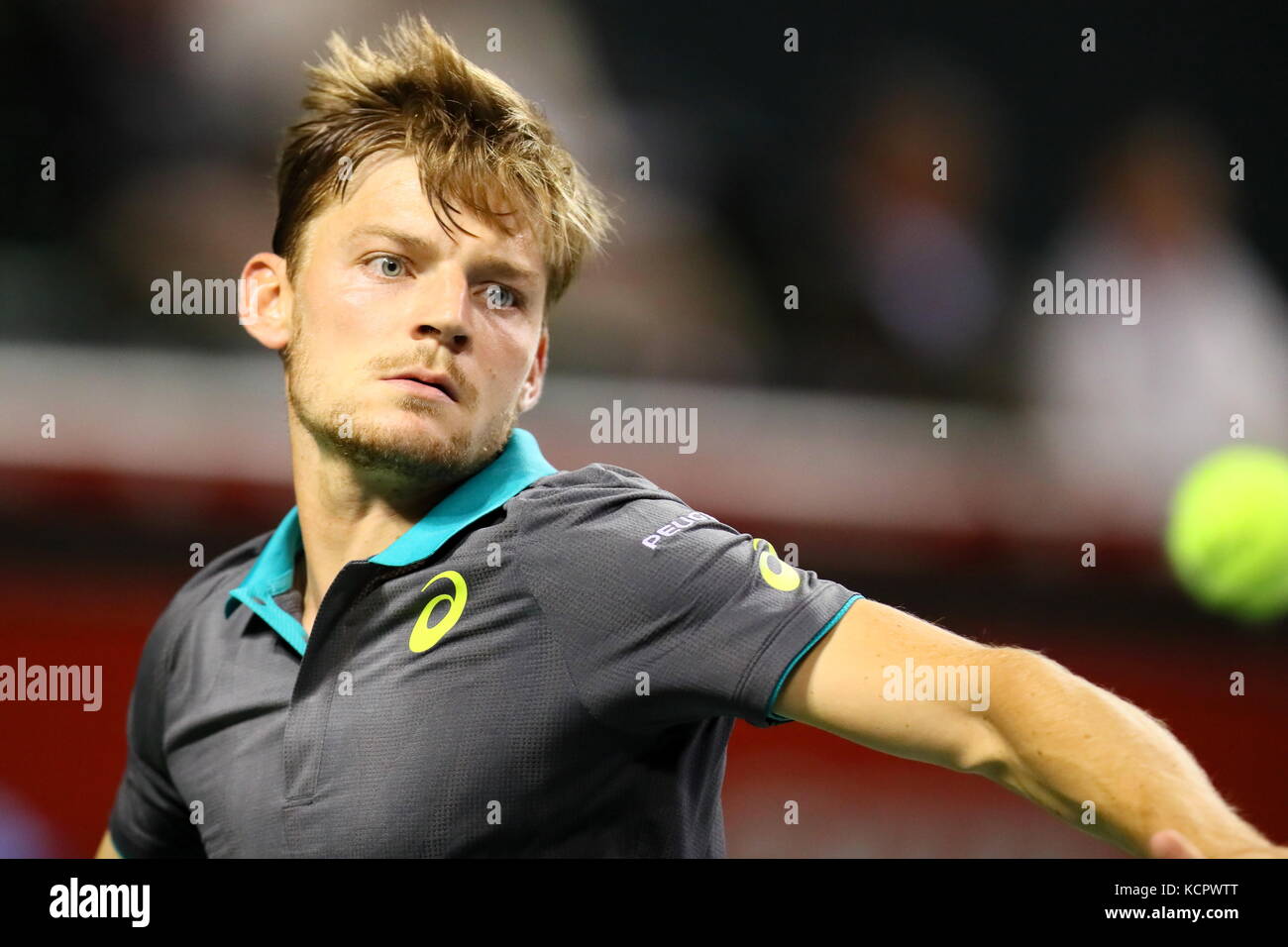 Ariake Coliseum, Tokyo, Japan. 6th Oct, 2017. David Goffin (BEL ...