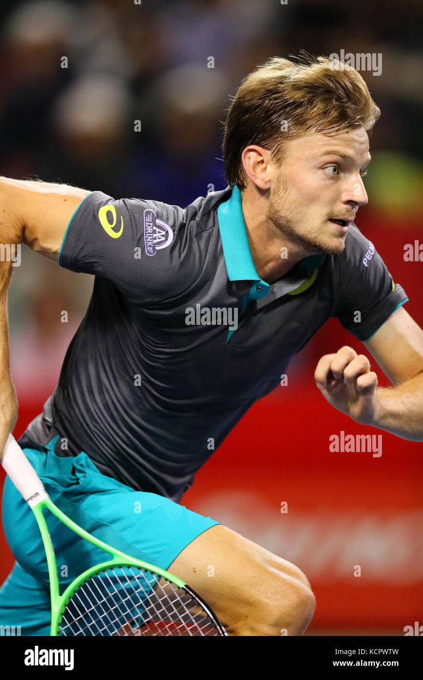 Ariake Coliseum, Tokyo, Japan. 6th Oct, 2017. David Goffin (BEL ...