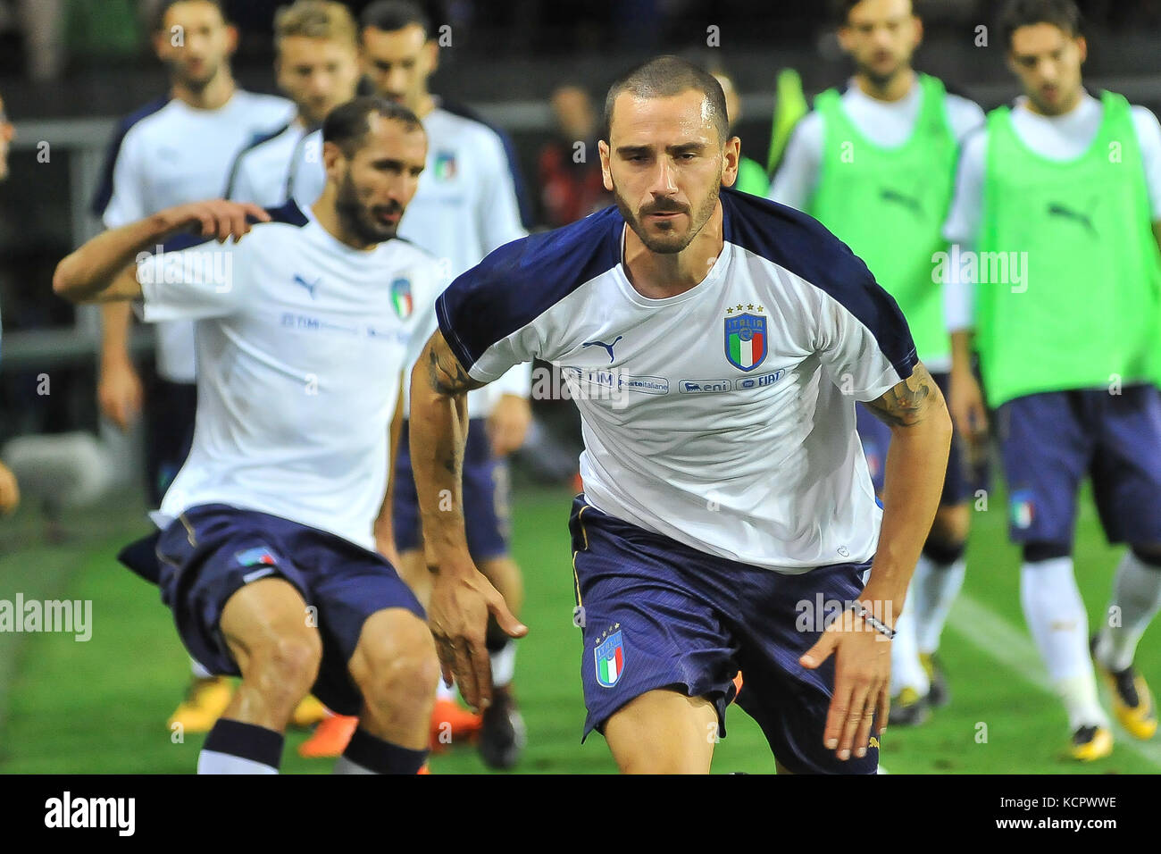 Turin, Italy. 6th Oct, 2017. Leonardo Bonucci (Italia) during the FIFA ...