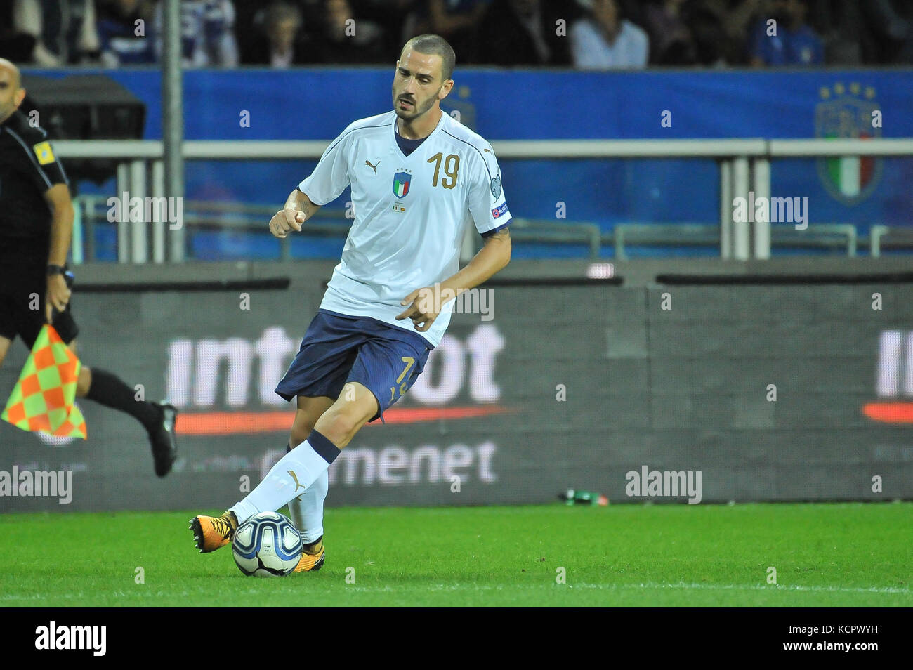 Turin, Italy. 6th Oct, 2017. Leonardo Bonucci (Italia) during the FIFA ...