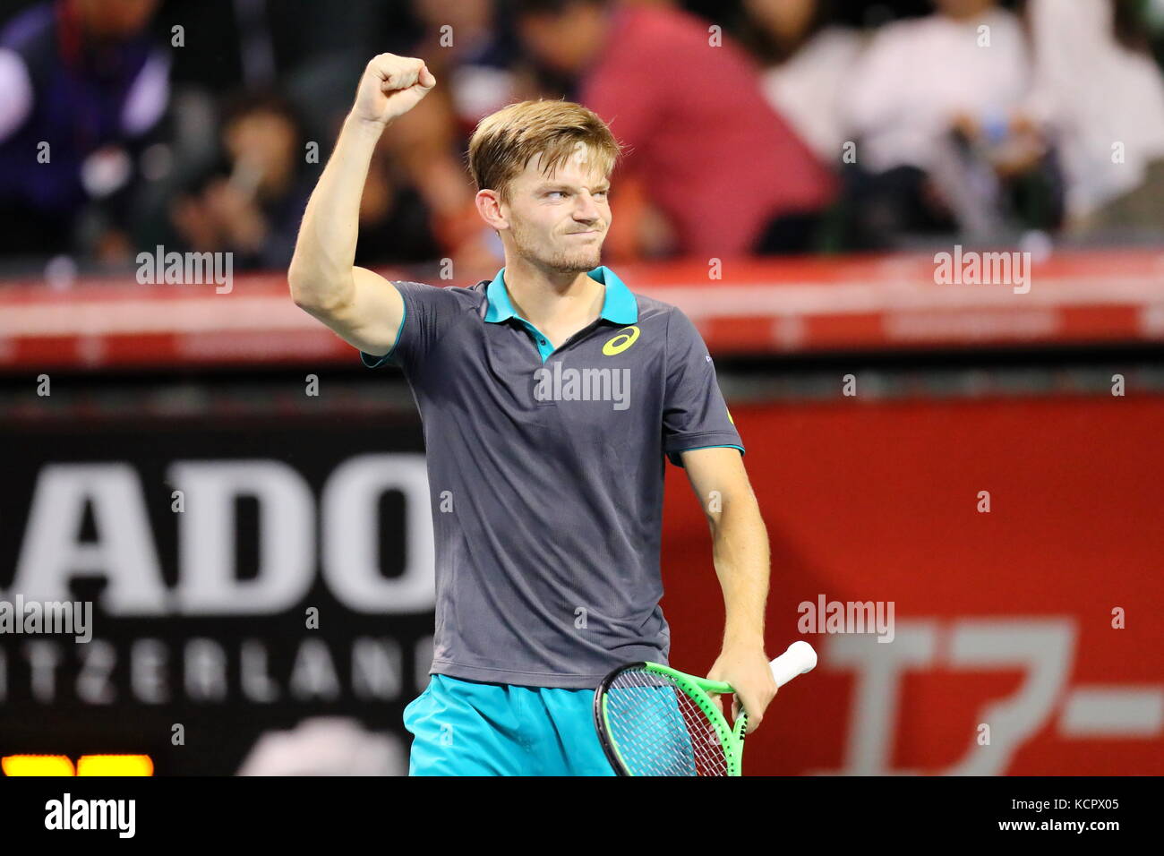 Ariake Coliseum, Tokyo, Japan. 6th Oct, 2017. David Goffin (BEL ...