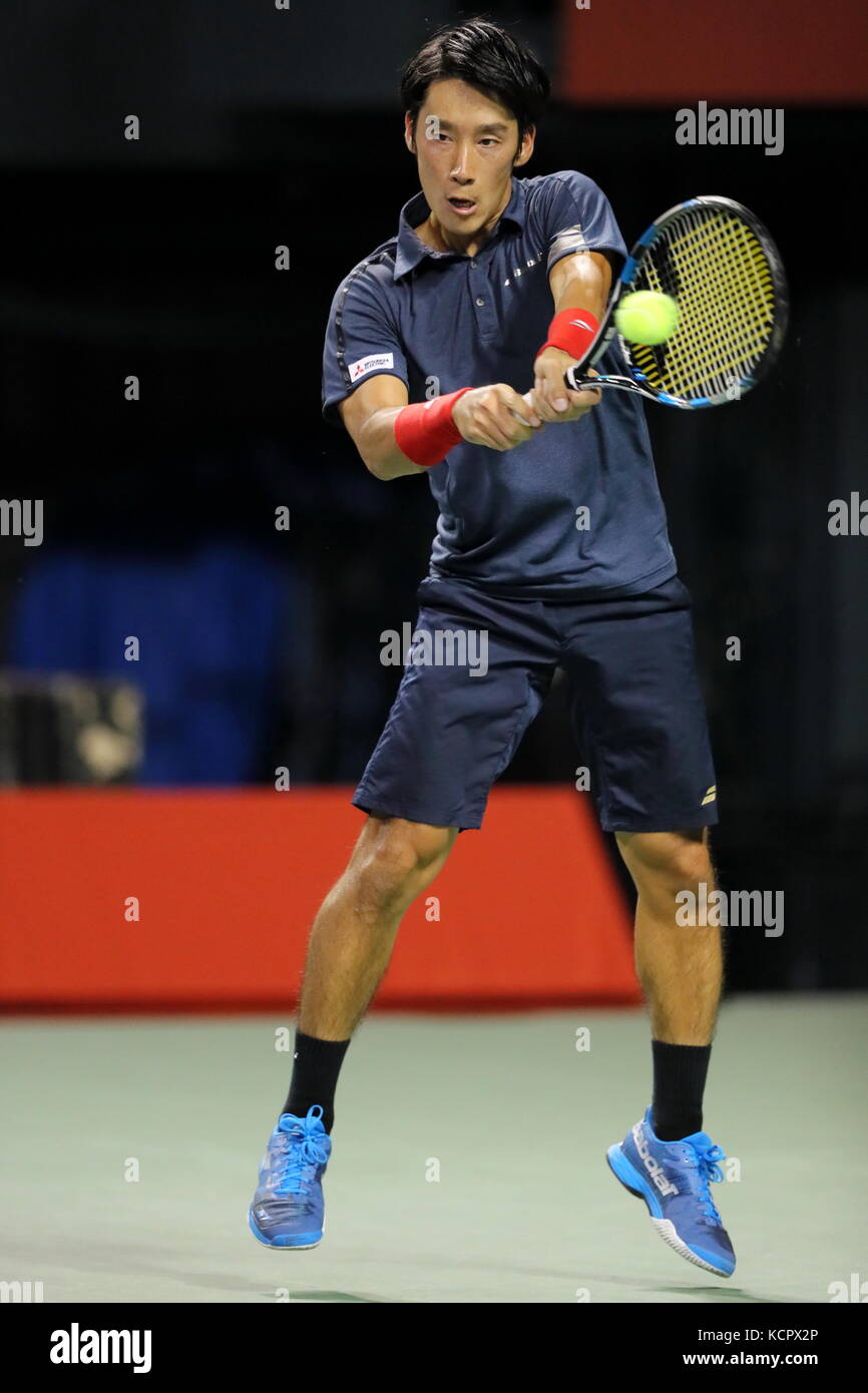 Ariake Coliseum, Tokyo, Japan. 6th Oct, 2017. Yuichi Sugita (JPN), Rakuten Japan Open Tennis ...