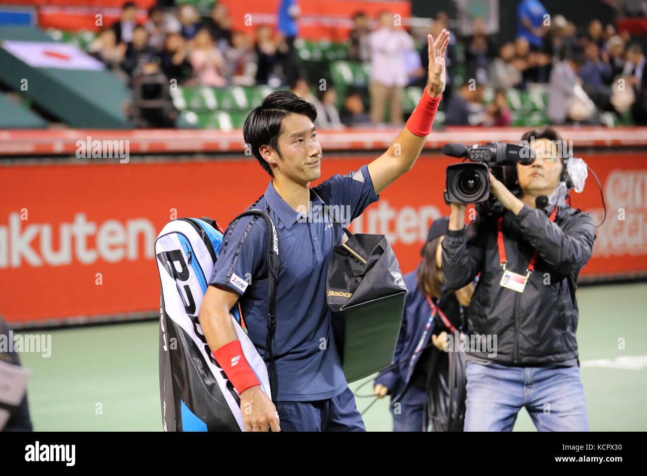 Ariake Coliseum, Tokyo, Japan. 6th Oct, 2017. Yuichi Sugita (JPN), Rakuten Japan Open Tennis ...