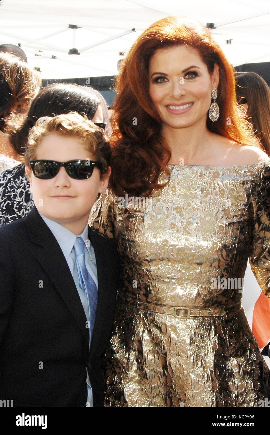 Los Angeles, CA, USA. 6th Oct, 2017. Debra Messing, Rowan Zelman at the ...