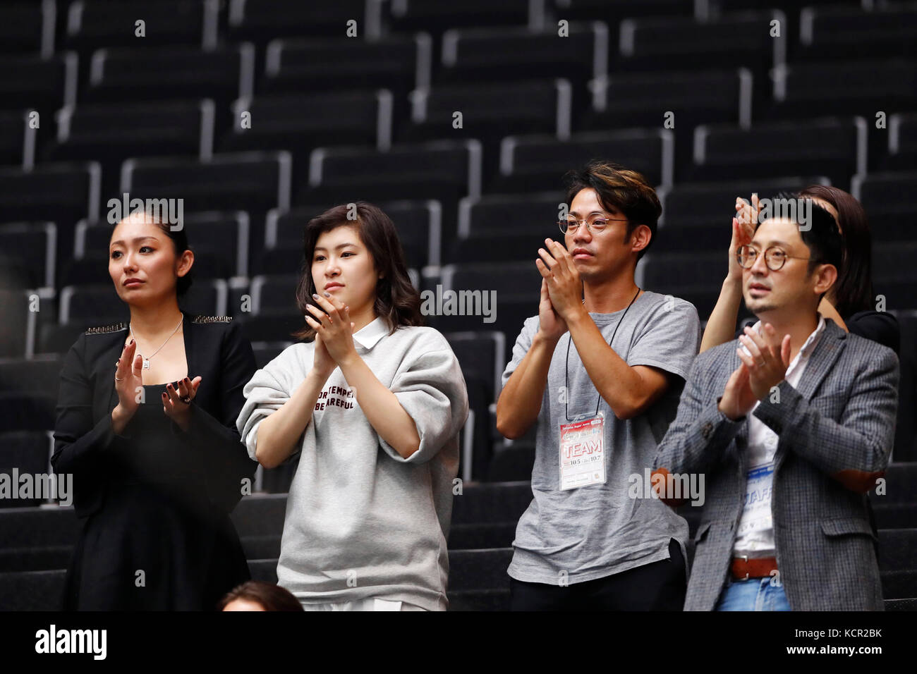 Saitama Super Arena, Saitama, Japan. 7th Oct, 2017. (L-R) Miki Ando ...