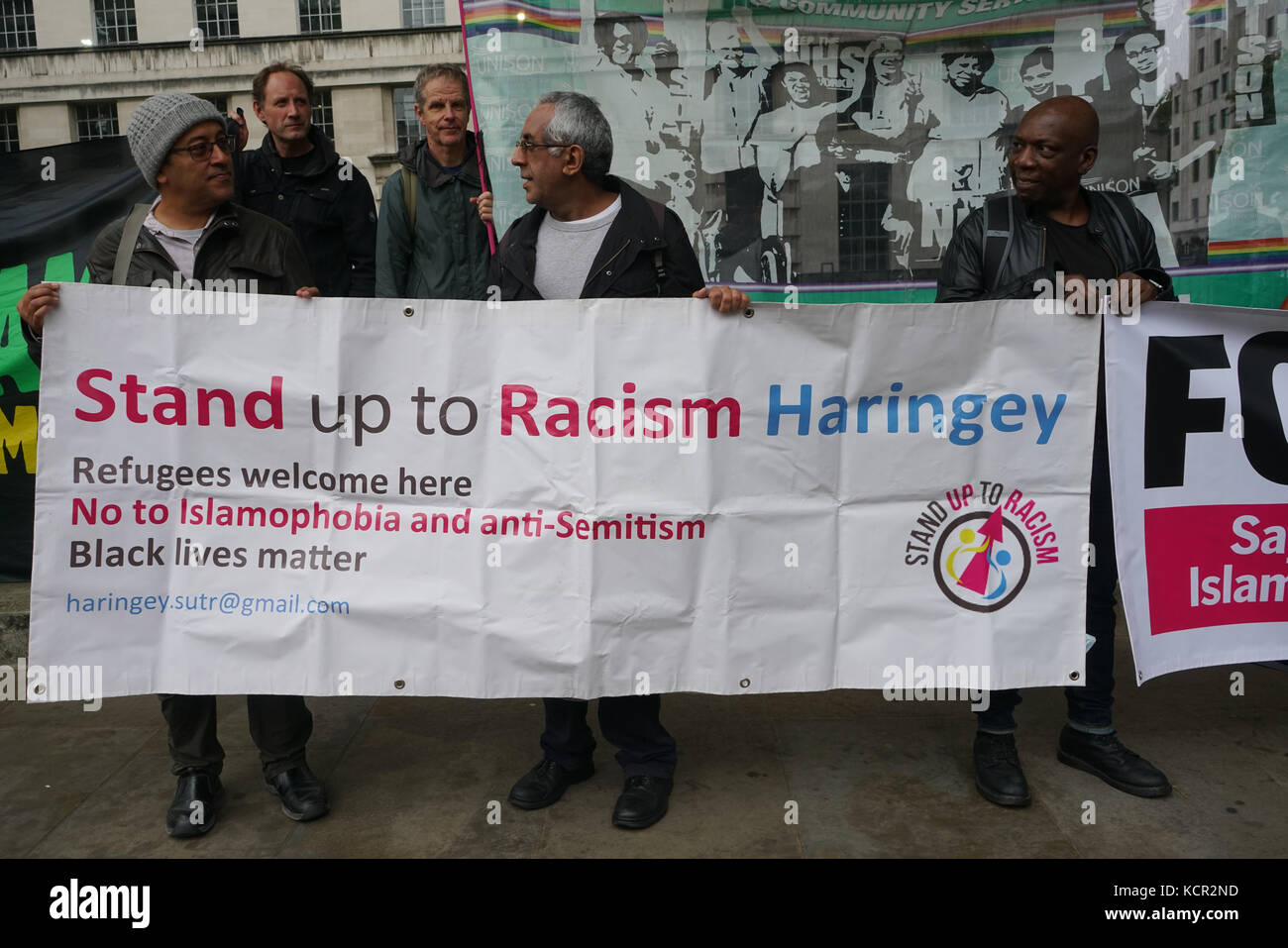 London, England, UK. 7th Oct, 2017. Stand up against Racism already ...