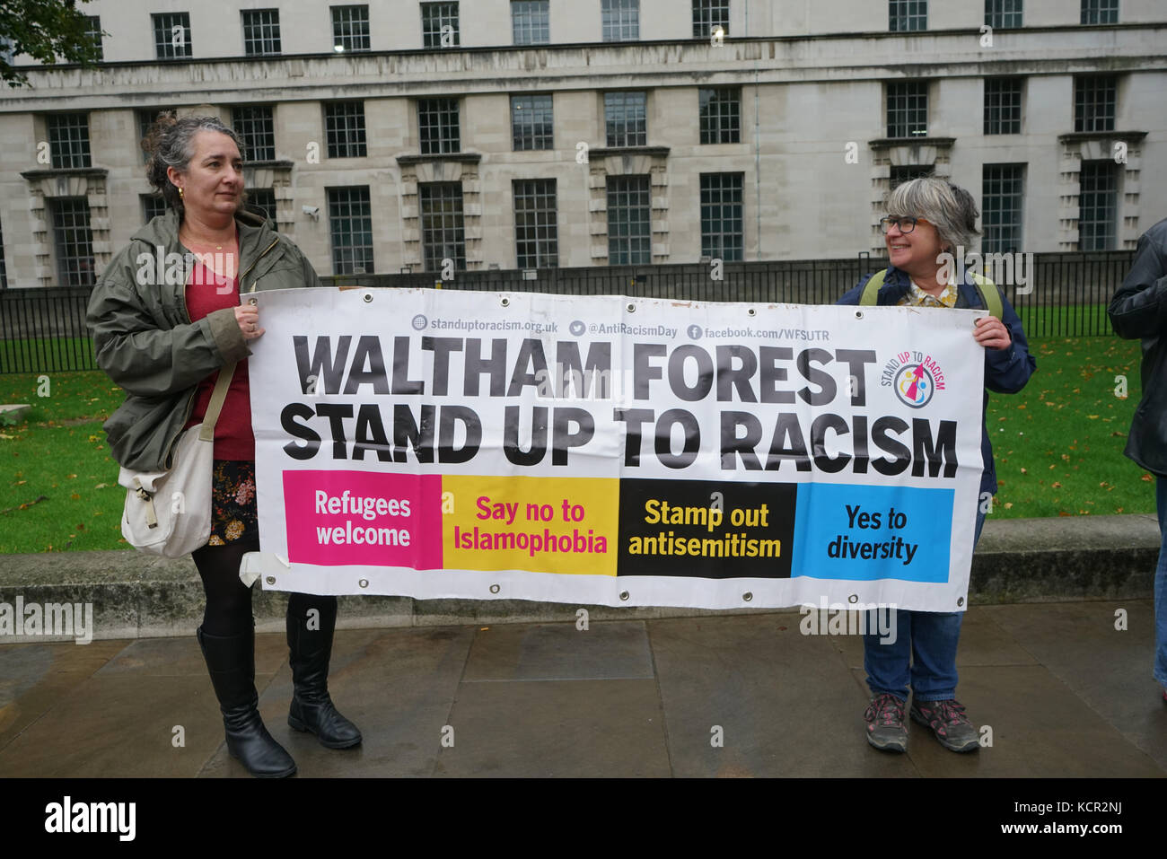 London, England, UK. 7th Oct, 2017. Stand up against Racism already ...