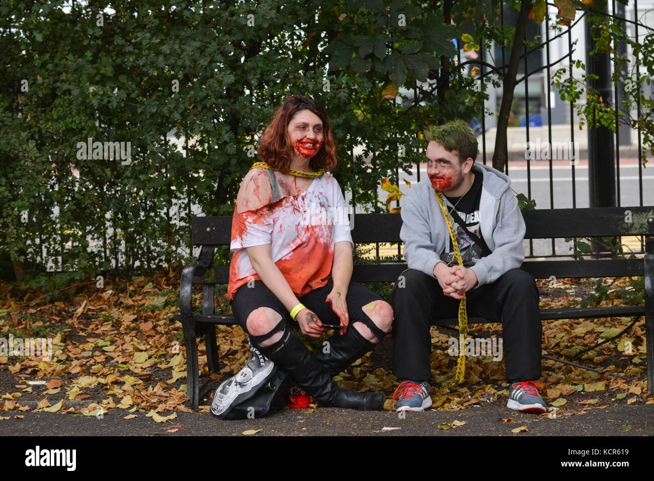 London, UK. 7th Oct, 2017. Zombies World Zombie Day 2017 in London ...