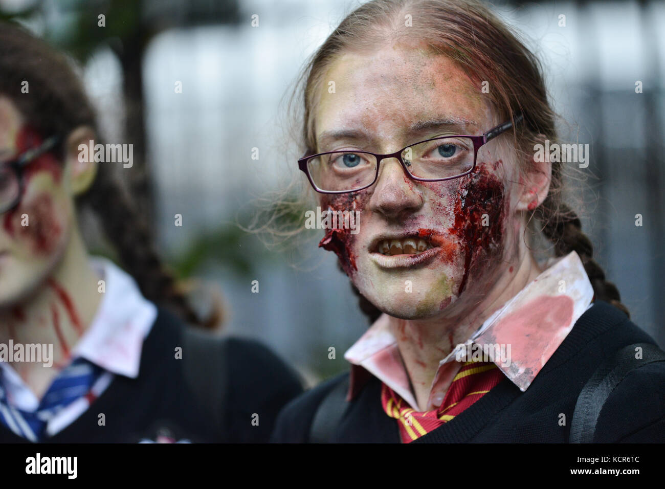 London, UK. 7th Oct, 2017. Zombies World Zombie Day 2017 in London ...
