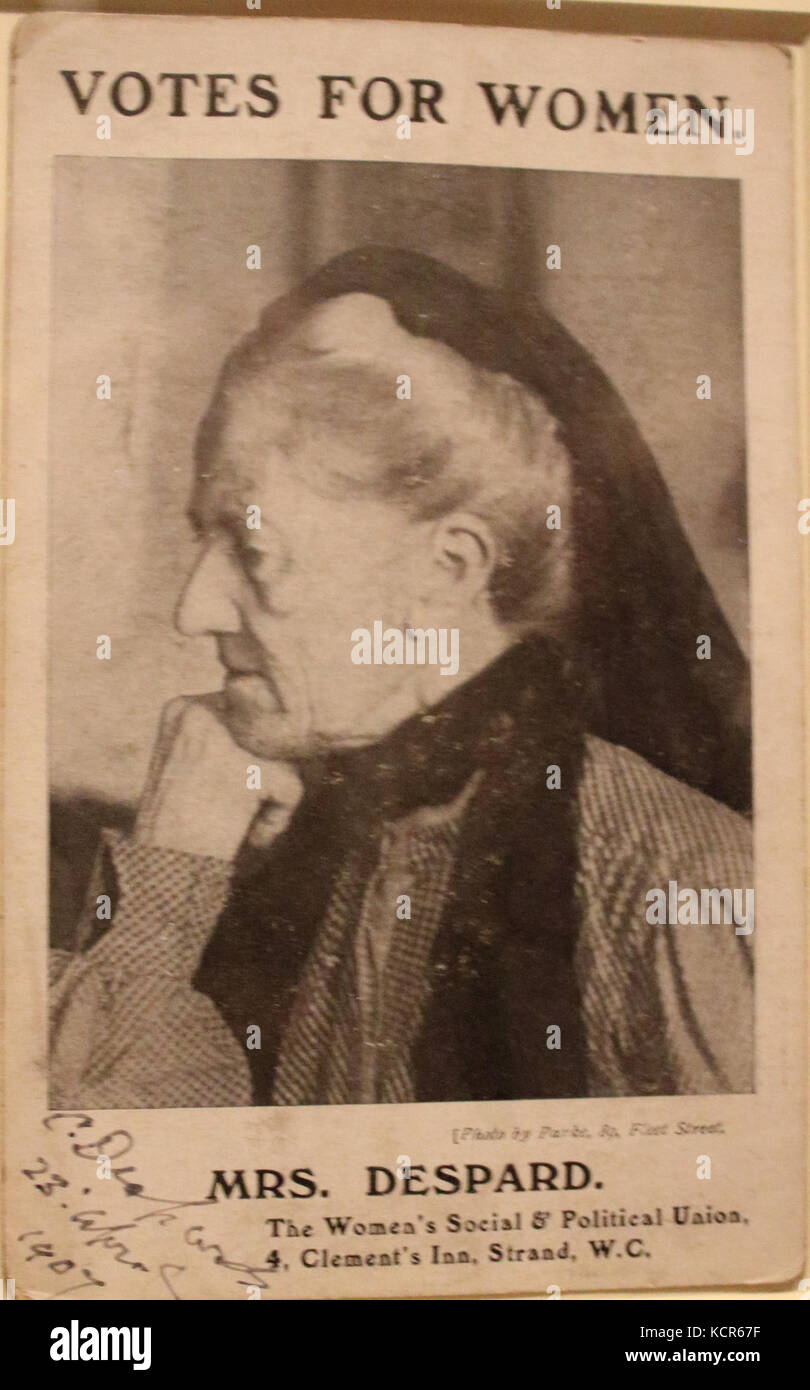 Despard Signed Postcard c.1907 Stock Photo - Alamy