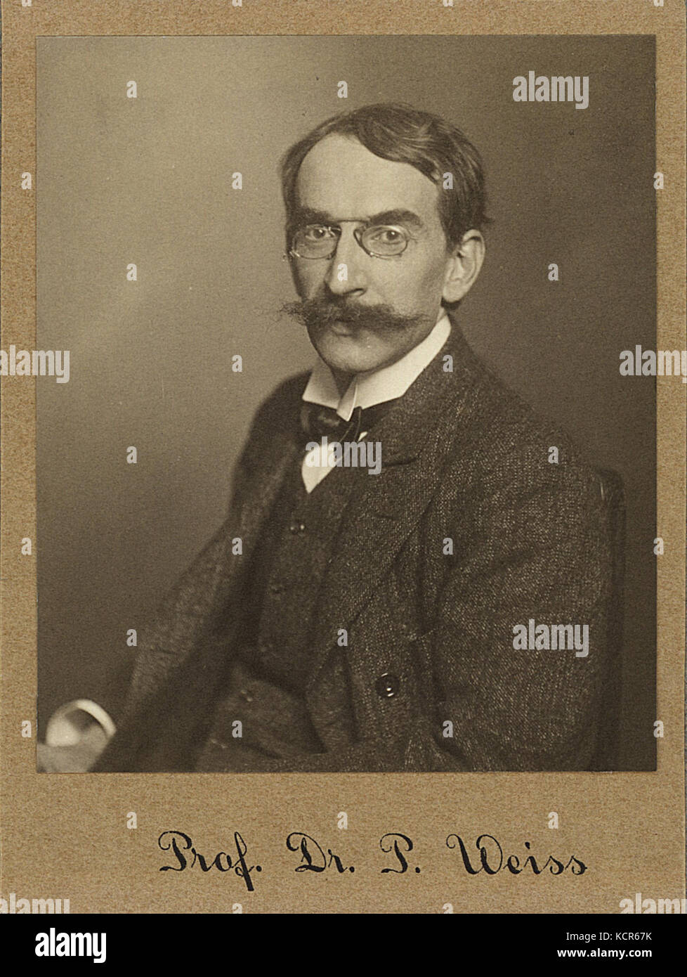 This image is a portrait of Pierre Weiss (1865-1940), a notable figure ...