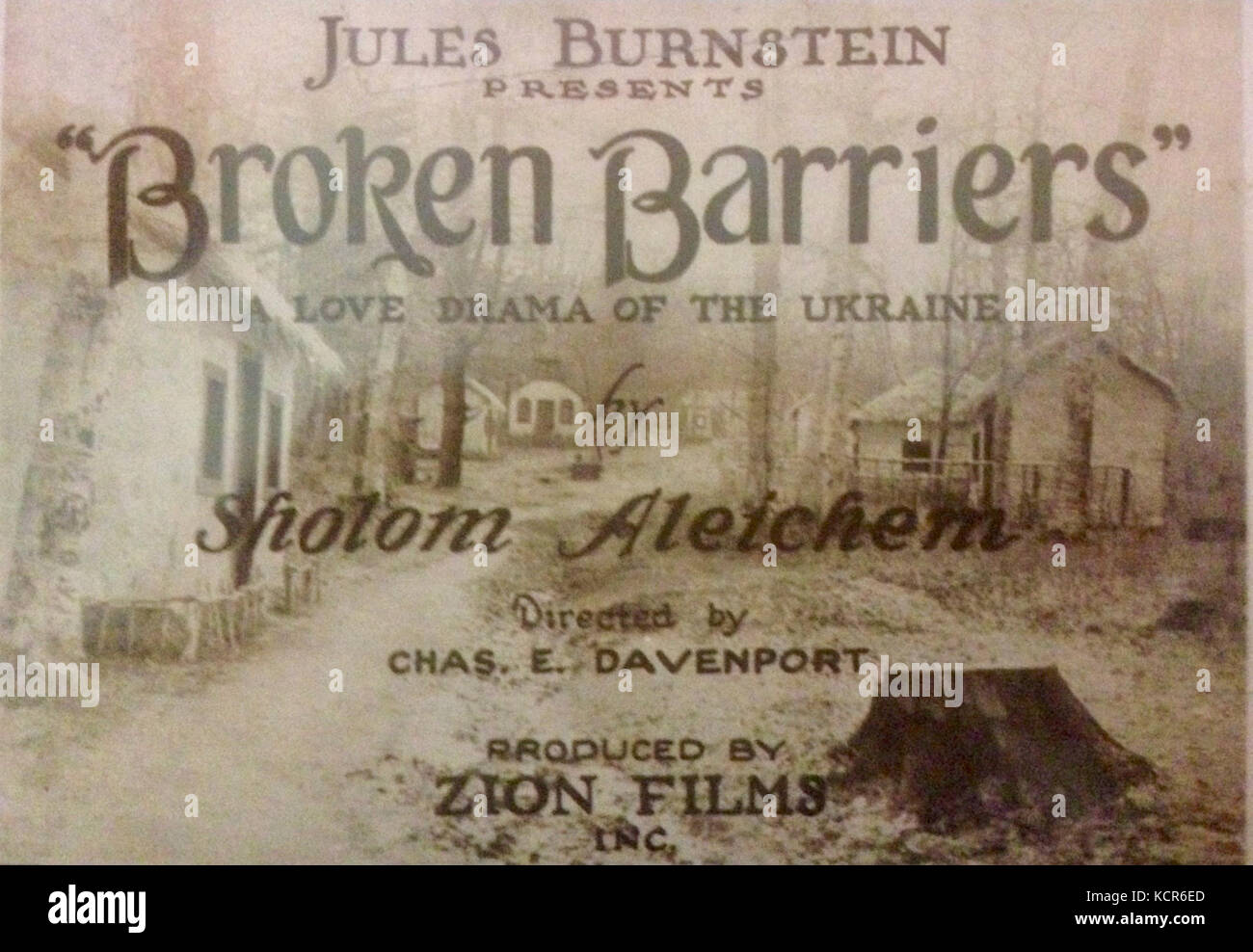 Broken Barriers Silent Film Poster Stock Photo - Alamy