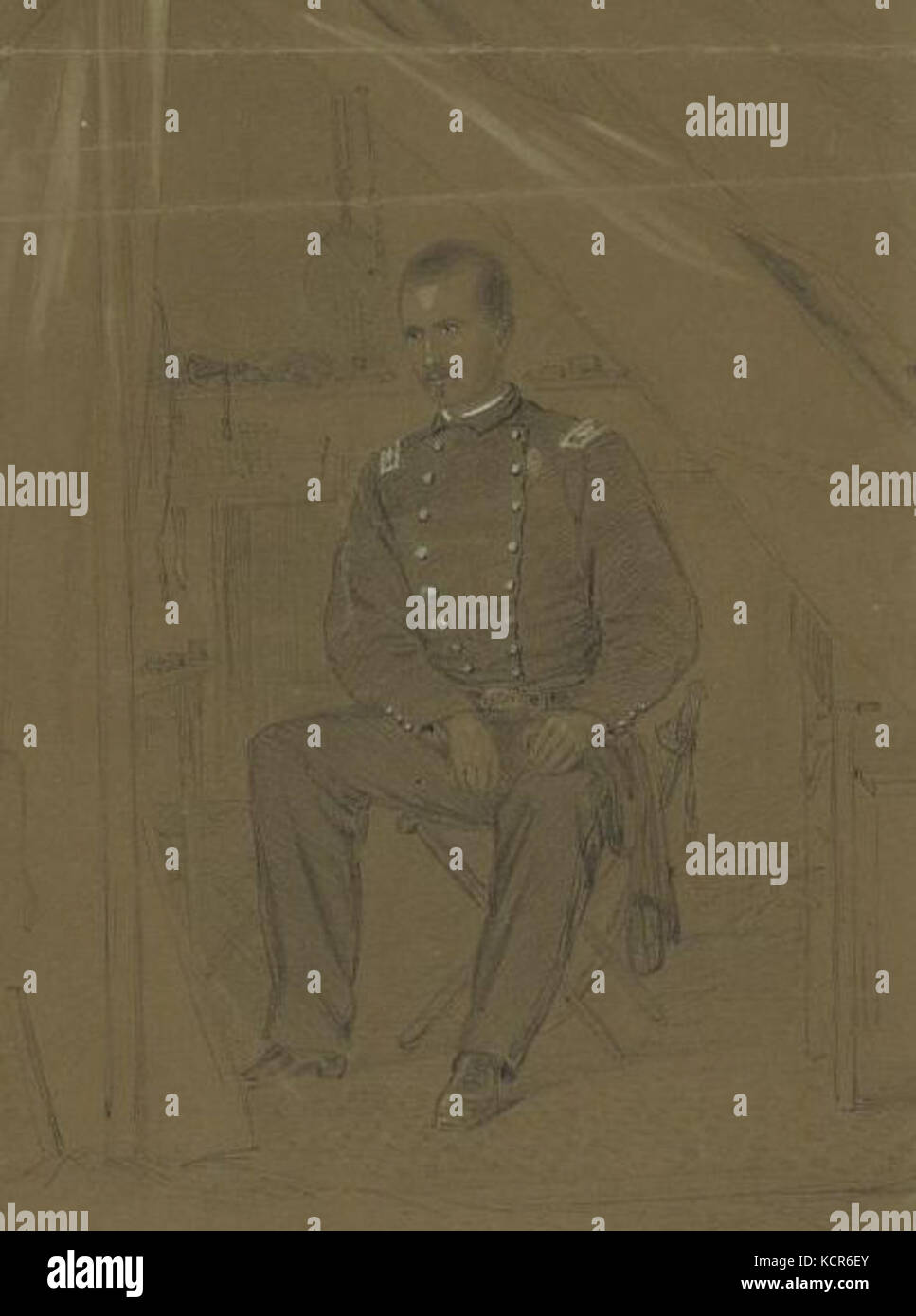 Colonel Hawkins of 9th New York Volunteer Infantry Regiment (cropped ...