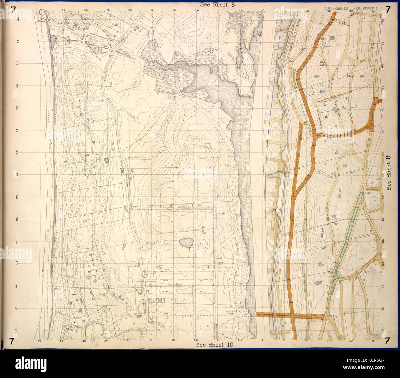 Bronx topographical Sheet 07 publ. 1873 Stock Photo - Alamy