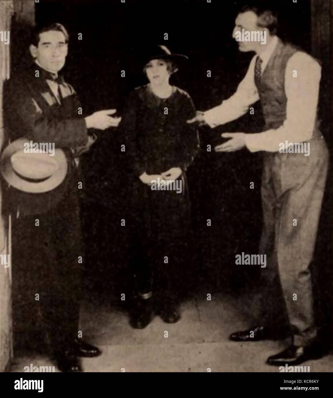 E O Hoppe, Estelle Taylor & Charles Brabin Oct 1920 EH Stock Photo - Alamy