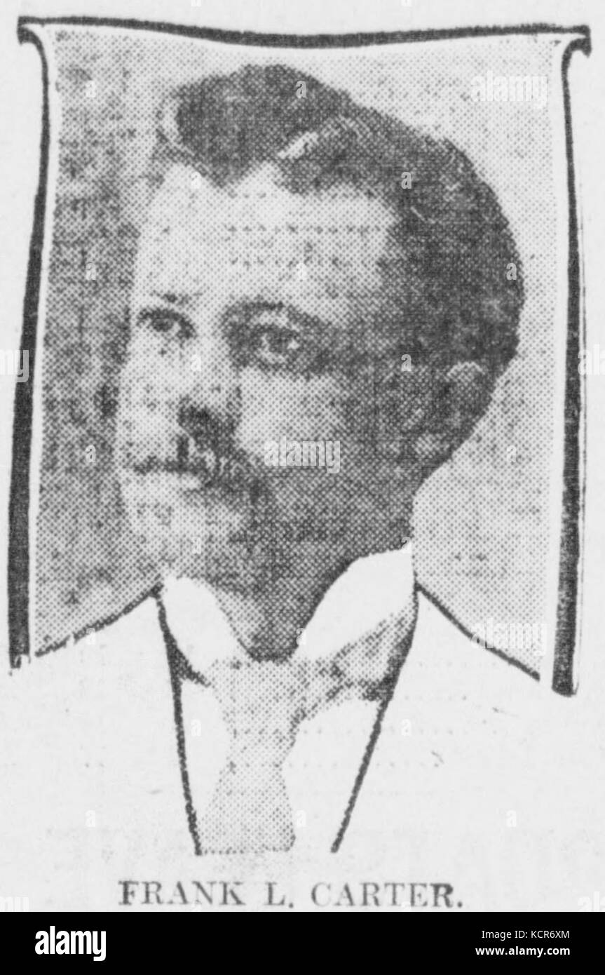 Frank L. Carter, an individual from the early 20th century, likely ...