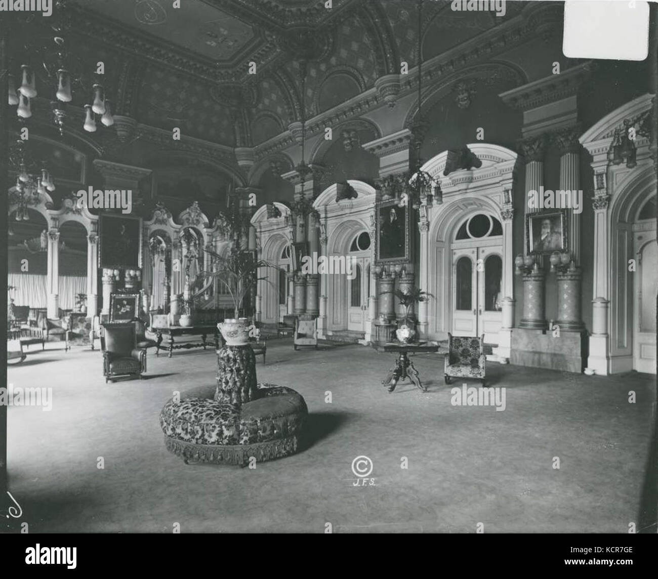 Celestial Room, looking east from the veil Stock Photo - Alamy