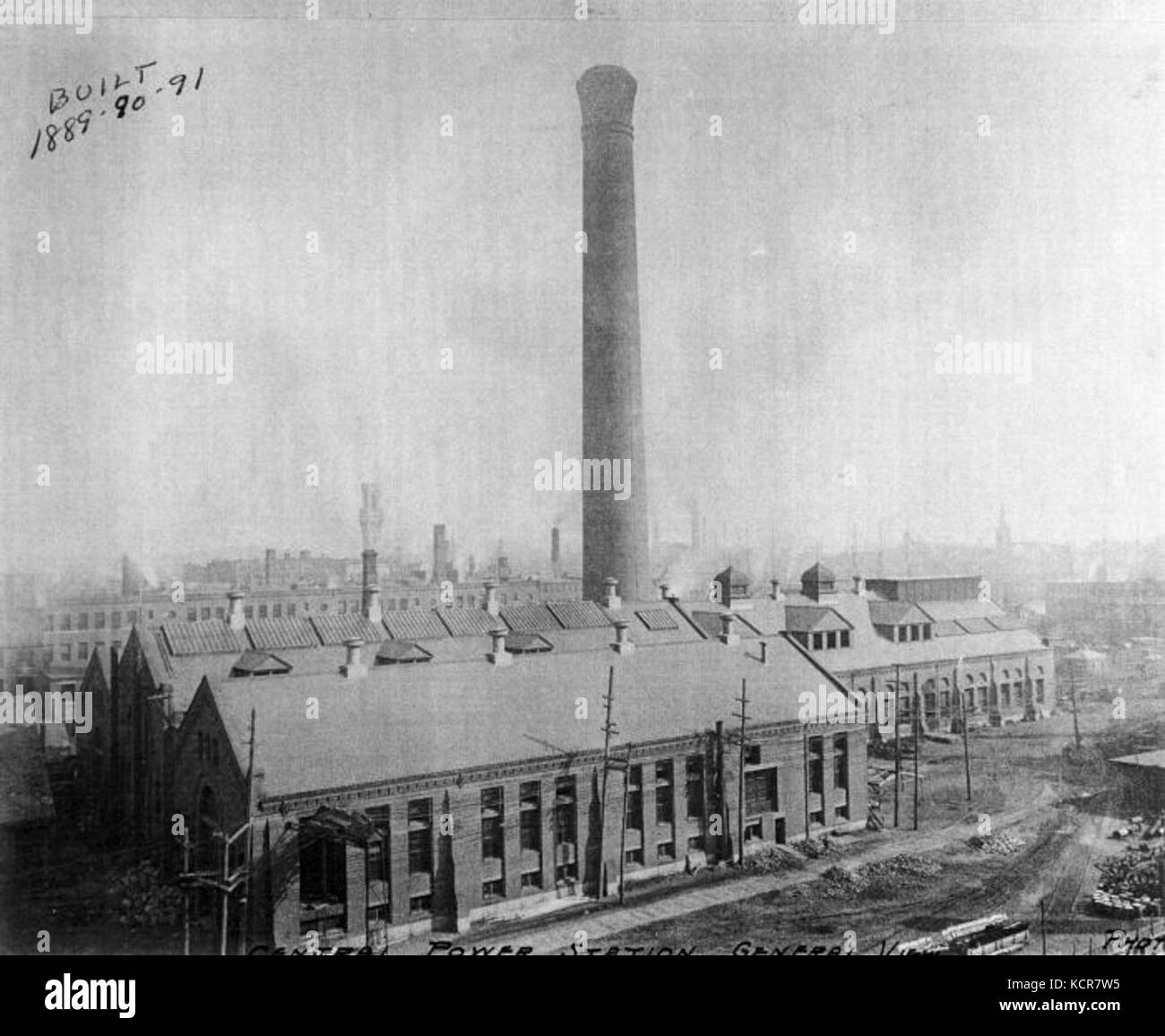 Central Power Station Boston Stock Photo - Alamy
