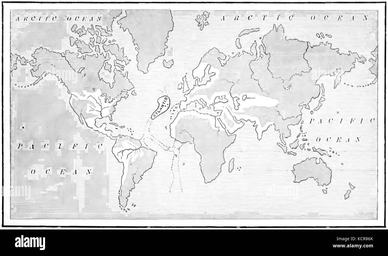 This page from 'Atlantis: The Antediluvian World' (1882) provides ...