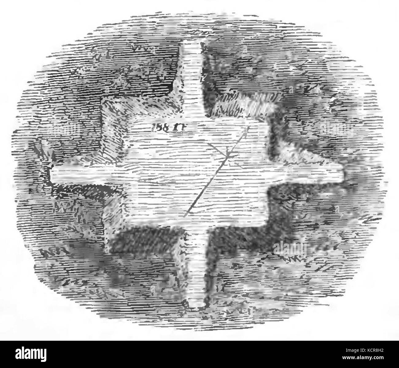 Atlantis The Antediluvian World 1882 p375 2 Stock Photo - Alamy