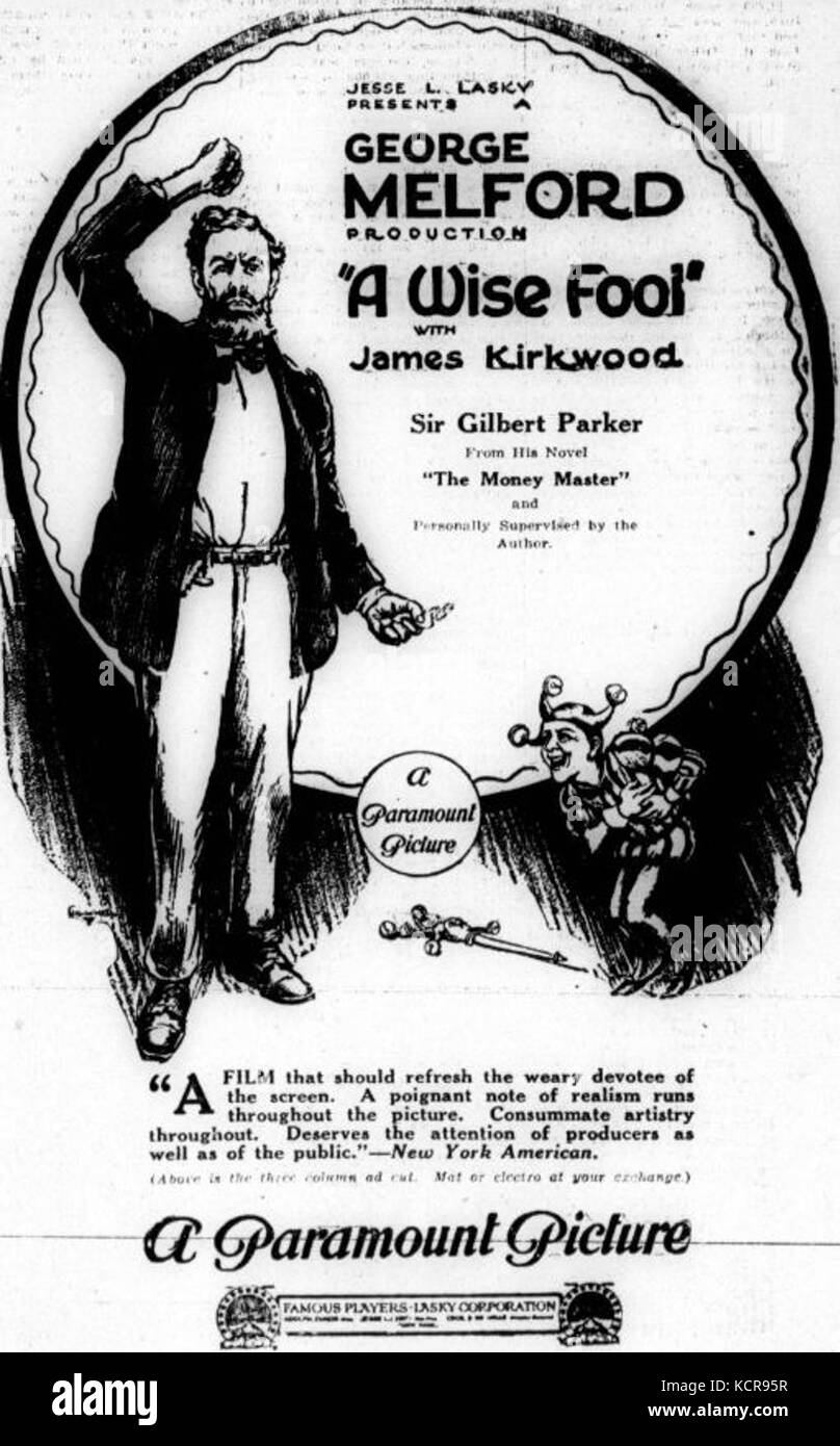 A Wise Fool (1921) 1 Stock Photo - Alamy