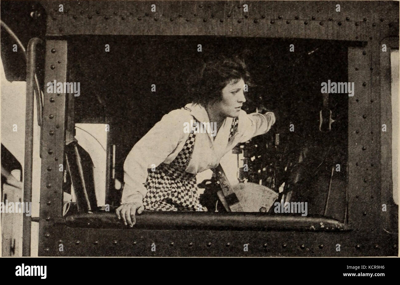 Helen Holmes on Baltimore and Ohio employees magazine Stock Photo - Alamy